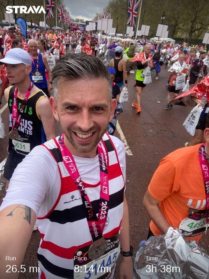 Ryan Bruty completes TCS London Marathon 2023 in record time - Pigeon